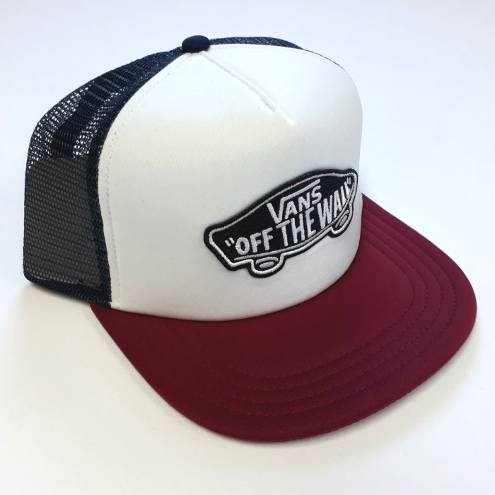 Vans - Classic Patch - Mesh Trucker Cap - White/Rhumba Red